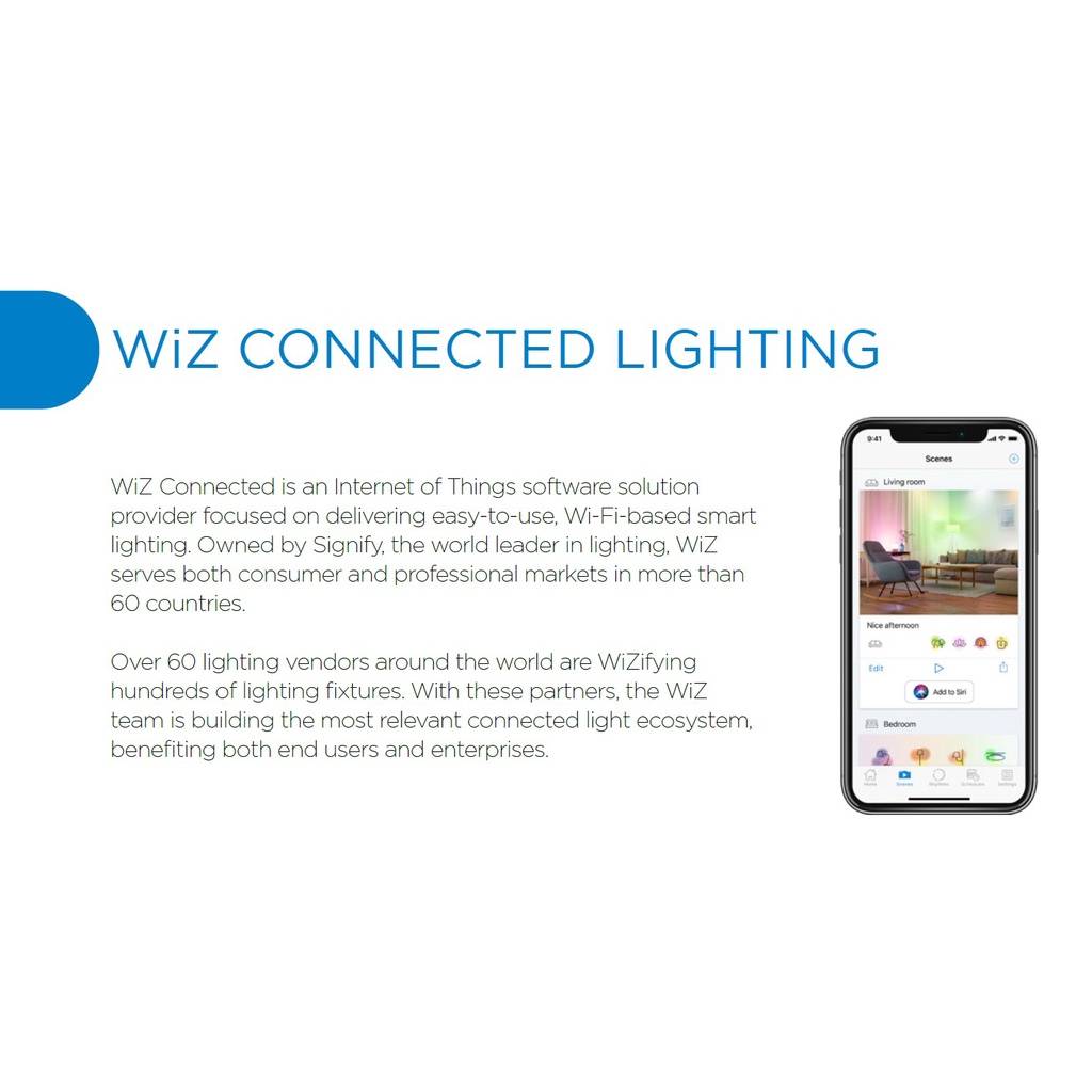 WiZ Par GU10 LED Smart Tunable White and Colour Bulb (2200K - 6500K) (1 ...